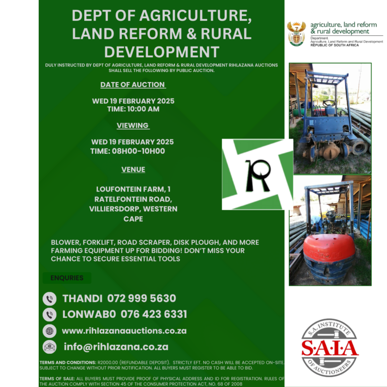 Upcoming Events – Rihlazana Auctions